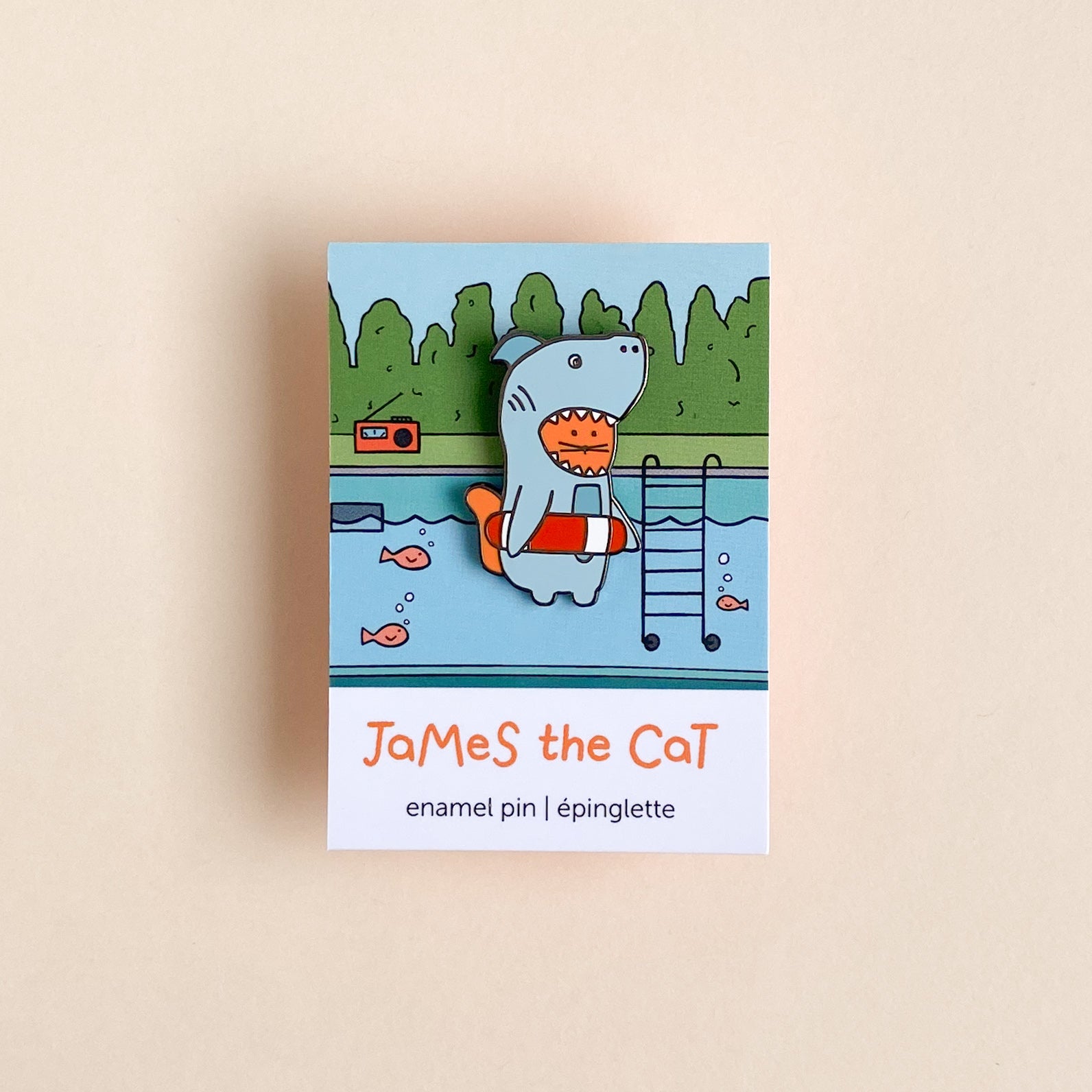 Pool Shark - Enamel Pin – James The Cat